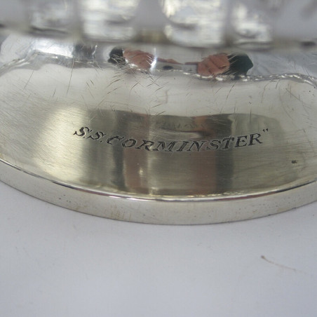 Attractive Large Silver Bowl with a Monteith Style Rim (1924)