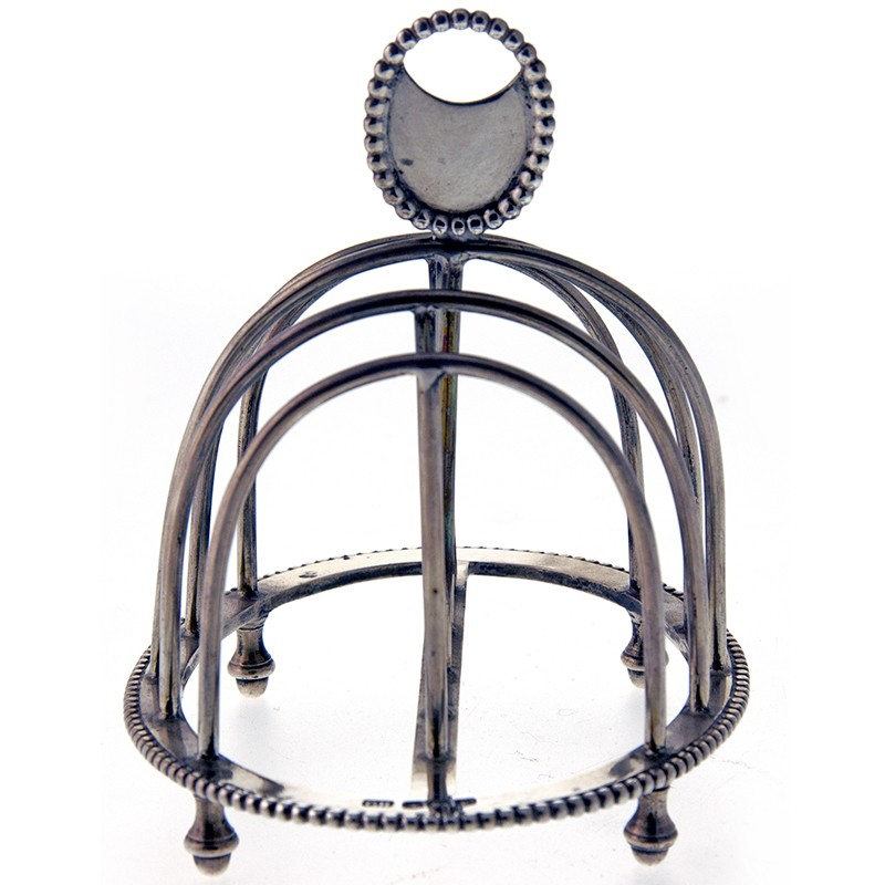 Georgian Style Silver Oval Toast Rack (1923)