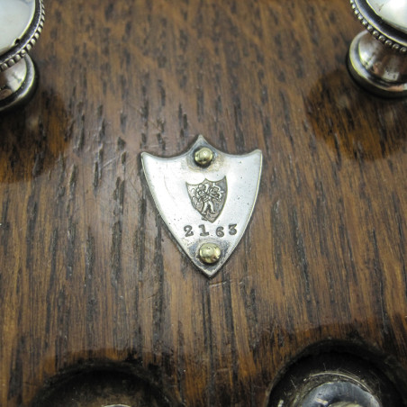 Unusual Victorian Oak and Silver Plated Toast Rack (c.1890)