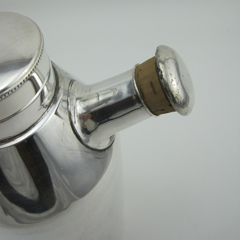 Art Deco Style Silver Plated Elkington Cocktail Shaker (c.1940)