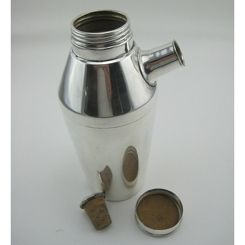 Art Deco Style Silver Plated Elkington Cocktail Shaker (c.1940)
