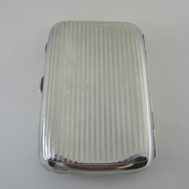 Smart and Good Quality Large Silver Cigar Case (1912)