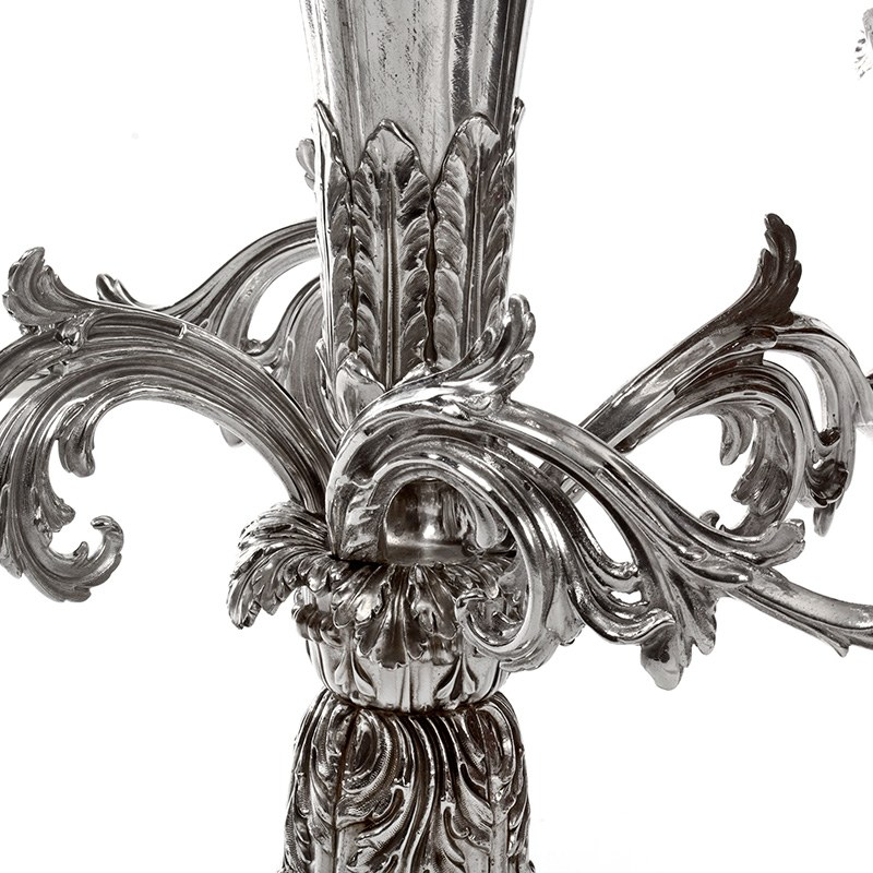 Impressive Old Sheffield Plate Epergne made by Creswick & Co (c.1845)