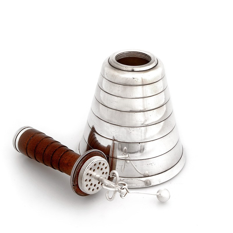 Quality Kingsway Silver Plate Art Deco Style Bell Shape Cocktail Shaker ...