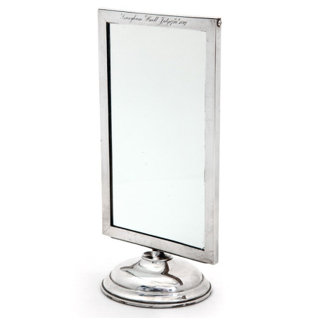 Victorian Silver Double Sided Rectangular Menu Stand or Photo Frame (1897)