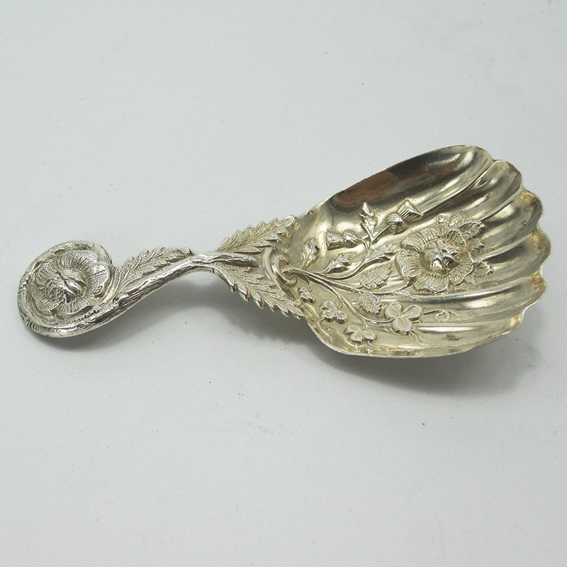 Victorian Martin Hall & Co Silver Tea Caddy Spoon (1854)